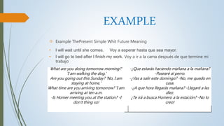 Present Simple With Future Meaning | PPT