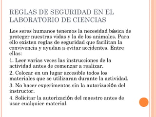 Presentacion power point seguridad e instrumentos laboratorio | PPT
