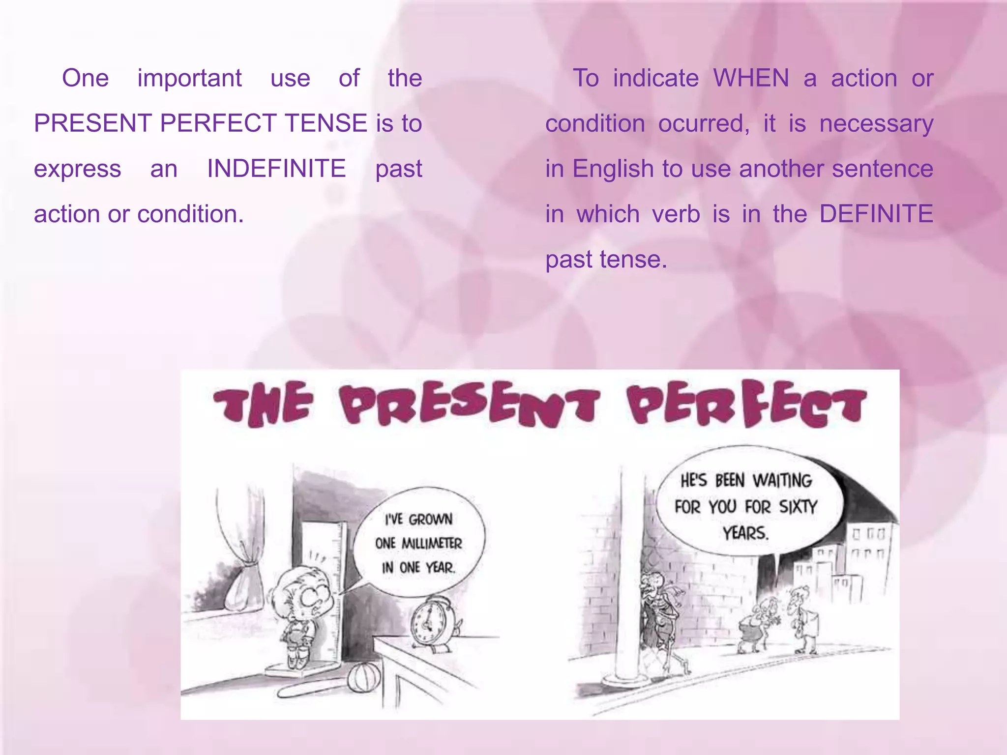 Presentacion presente perfect | PPTX