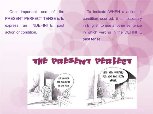 Presentacion presente perfect | PPTX