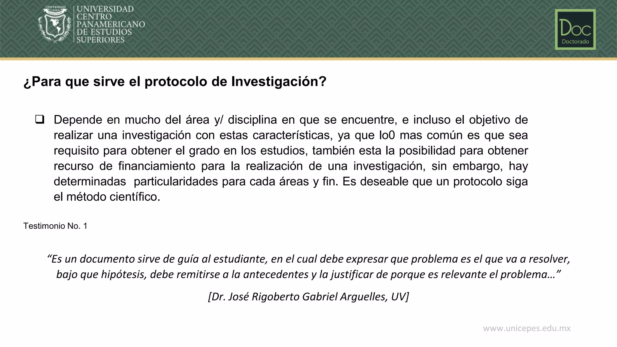 Elementos del protocolo de investigación | PDF