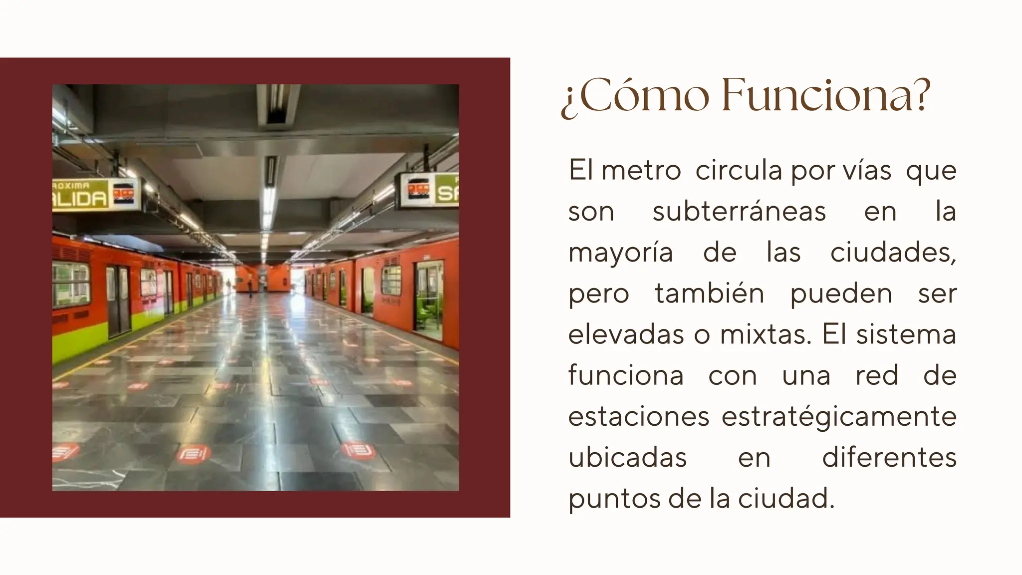 diseño metro cdmx y que es el metro en la ciudad | PPT