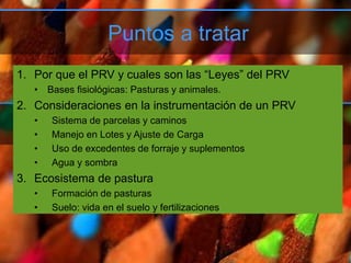 Presentacion Pastoreo racional Voisin | PPTX