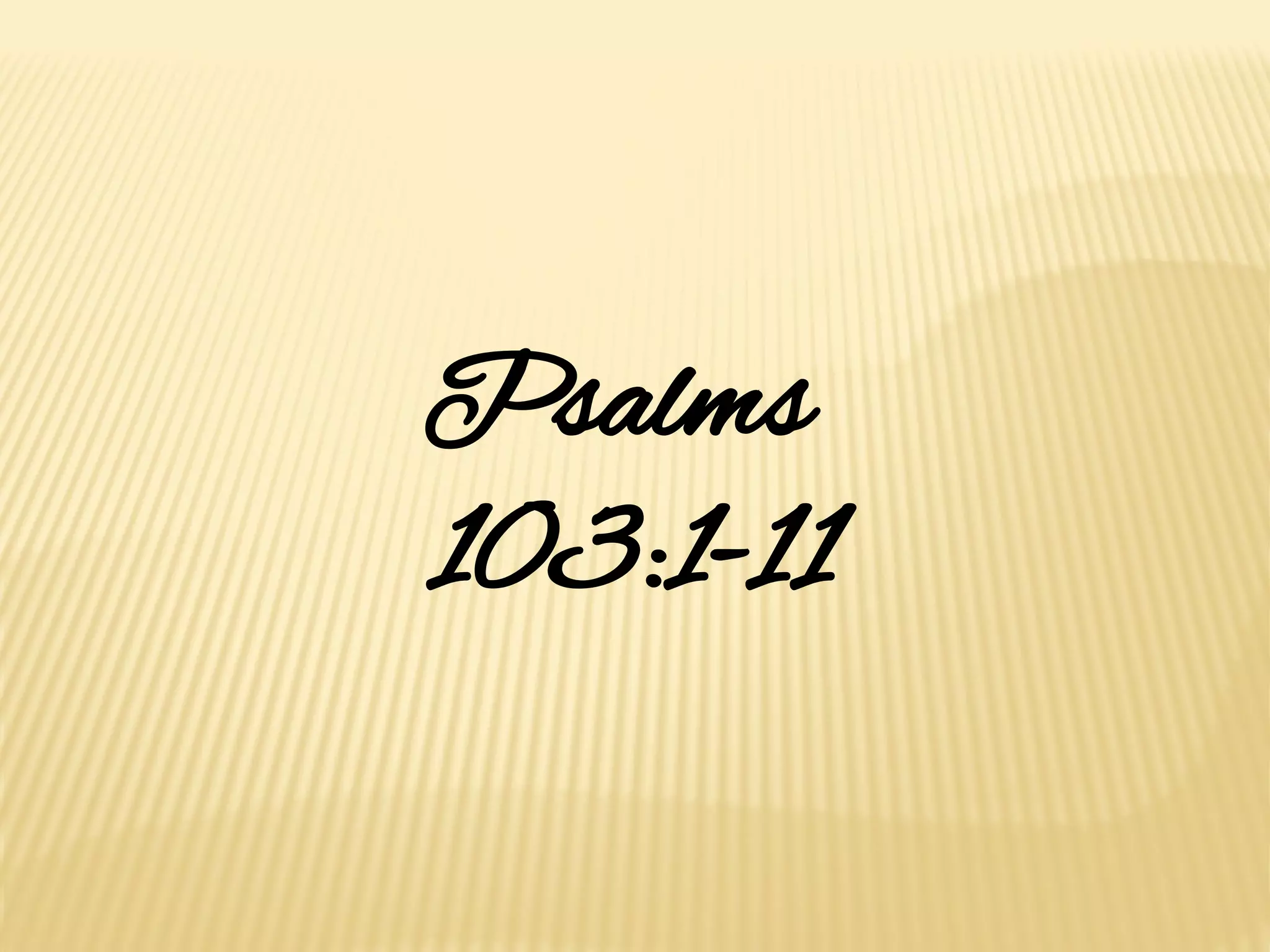 Presentación psalms | PDF | Christianity | Religion & Spirituality
