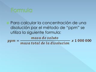 Presentacion quimica ppm | PPTX