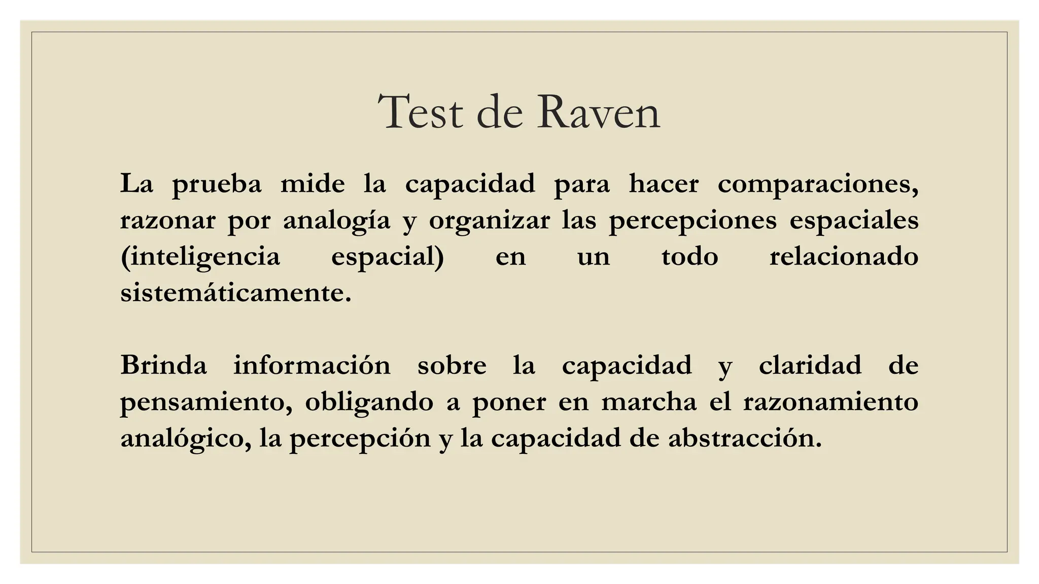 Test de matrices progresivas general Presentación | PPTX | Educational ...