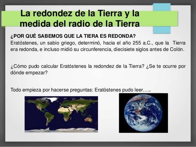 Presentacion redondez tierra