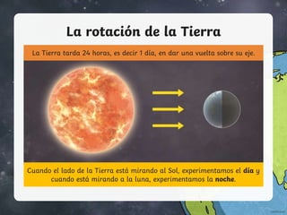 MOMIMIENTOS DE LA TIERRA : TRASLACIÓN Y ROTACION | PPTX