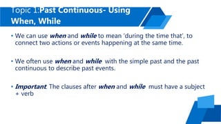 Presentacion s4 when and while | PPTX
