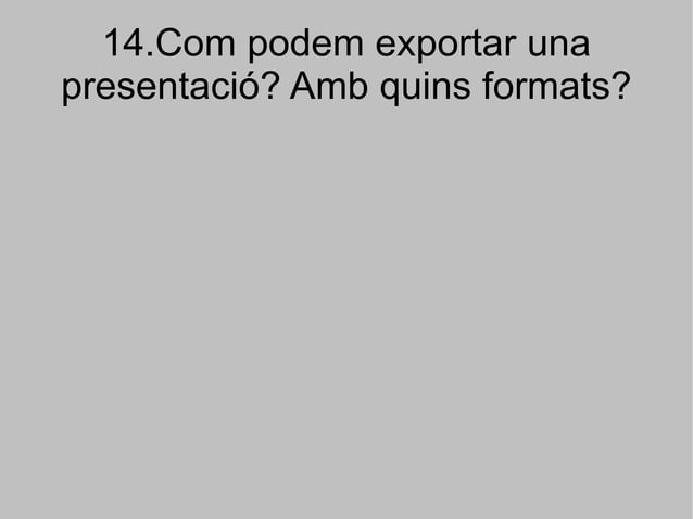 Presentacions amb impress ii | ODP