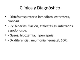 Sindrome de Aspiracion de Meconio en el Neonato | PPTX