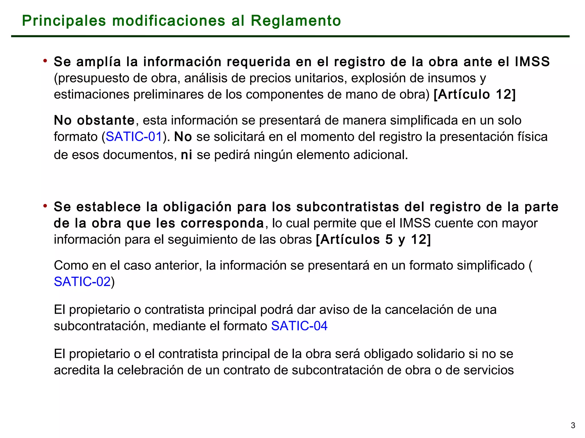 Presentacion satic imss | PPT