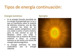 Tipos de Energía | PPT