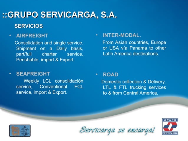 Presentacion Servicarga Panama 2023-2024.ppt | South America Travel ...