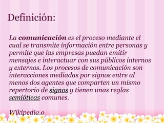 Comunicación organizacional | PPT