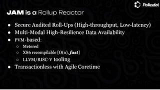 Polkadot JAM Slides - Token2049 - By Dr. Gavin Wood | PPTX