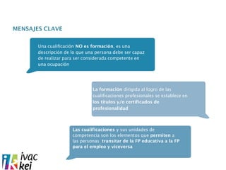 Sistema de cualificaciones y formación profesional | PDF