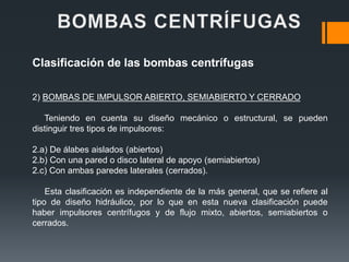 Presentacion de clasificacion y mantenimiento de una bomba centrifuga ...