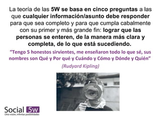 ¿Que es consultora social Social 5w? | PPT