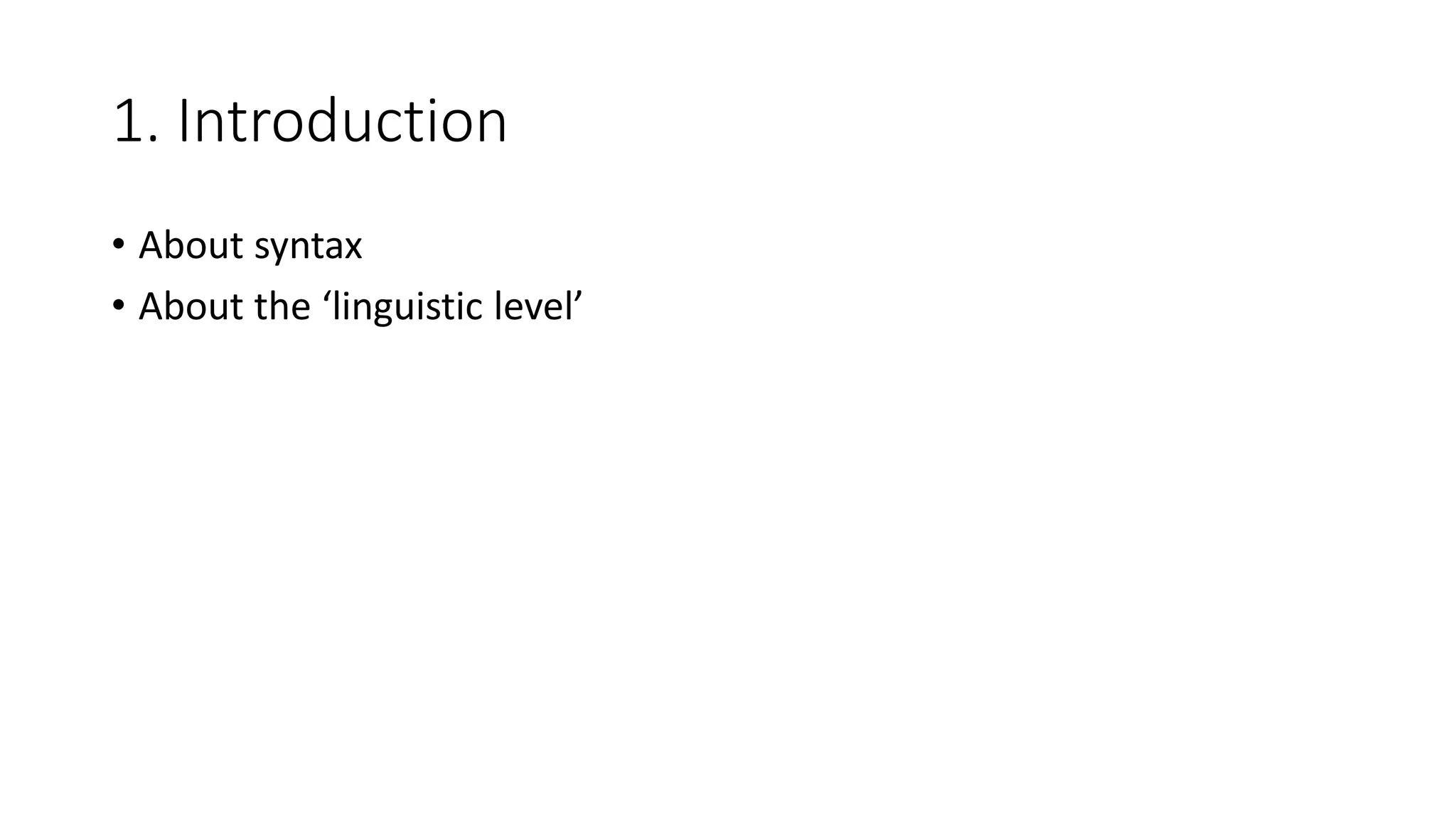 Syntactic Structures | PPTX