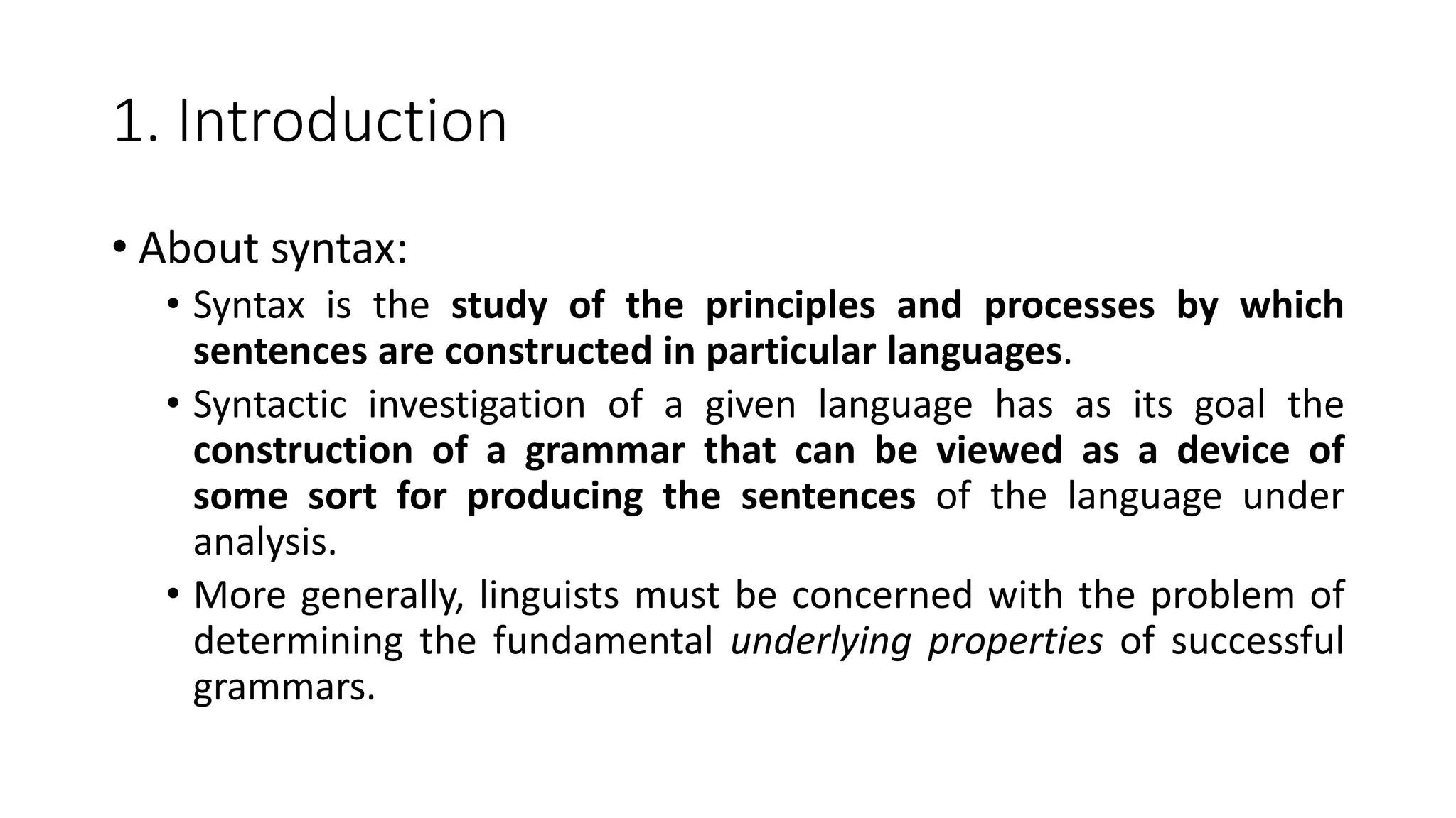 Syntactic Structures | PPTX