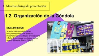 Tipos Merchandising aplicadas a la cadena de practi-tiendas Tambo+ | PPTX
