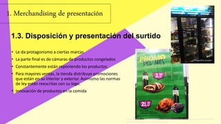 Tipos Merchandising aplicadas a la cadena de practi-tiendas Tambo+ | PPTX