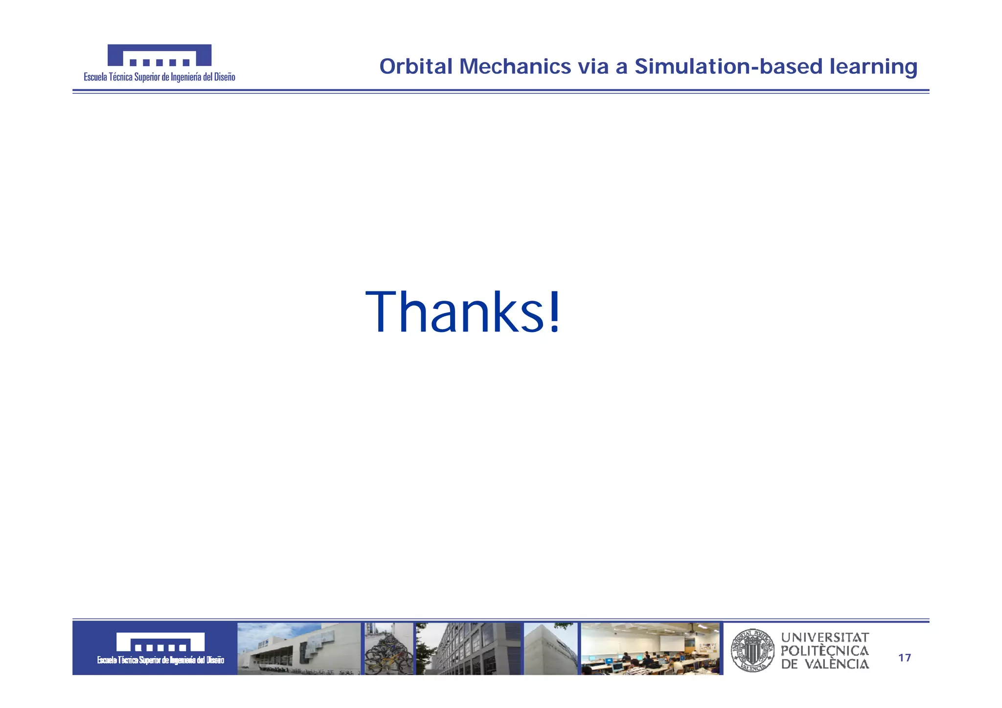 Orbital Mechanics via a Simulation-based learning | PDF