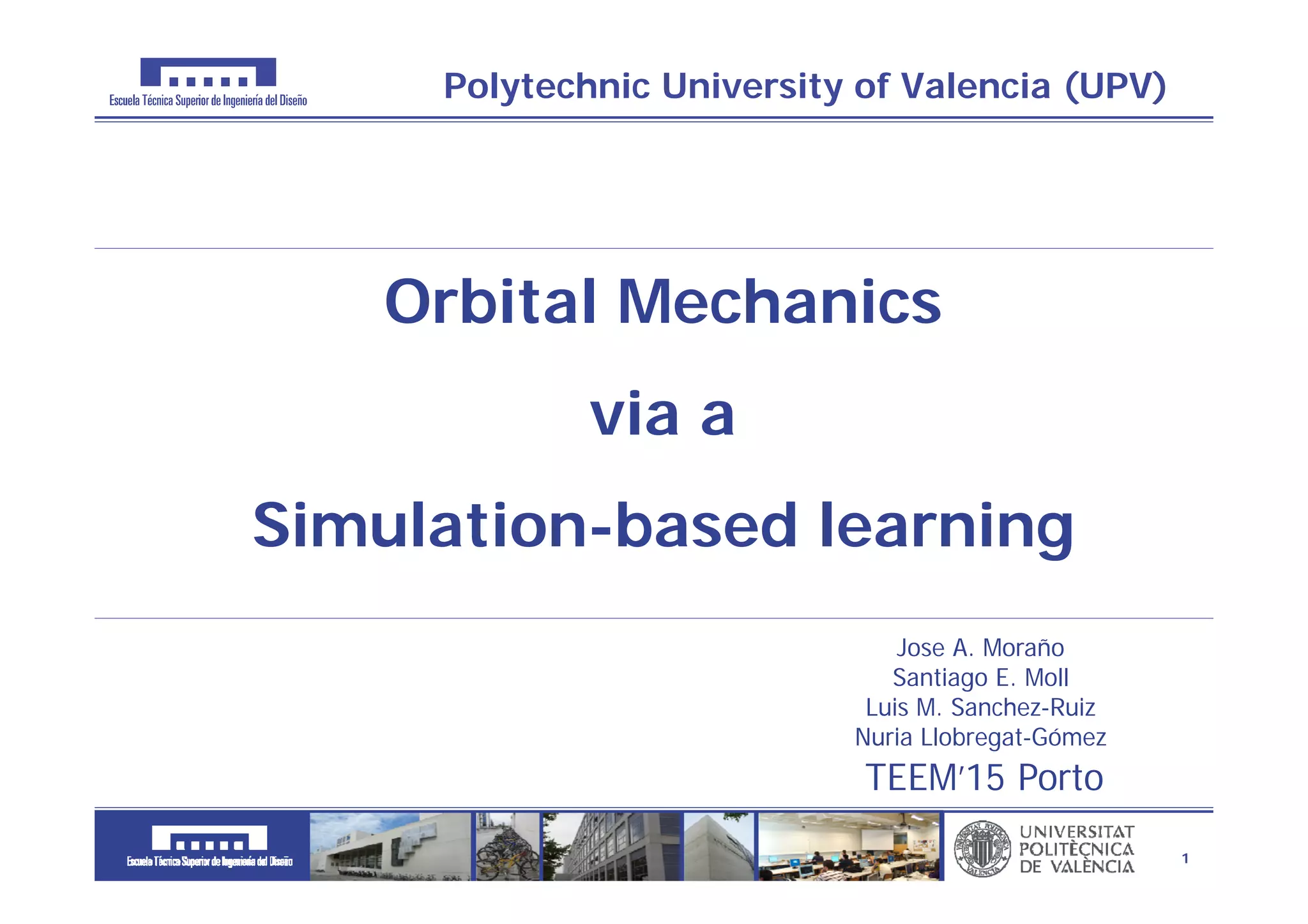 Orbital Mechanics via a Simulation-based learning | PPT