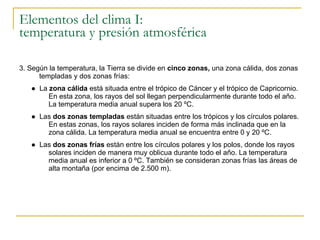 Los Elementos del Clima | PPT
