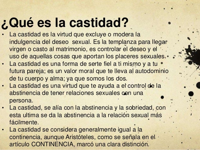 LA CASTIDAD
