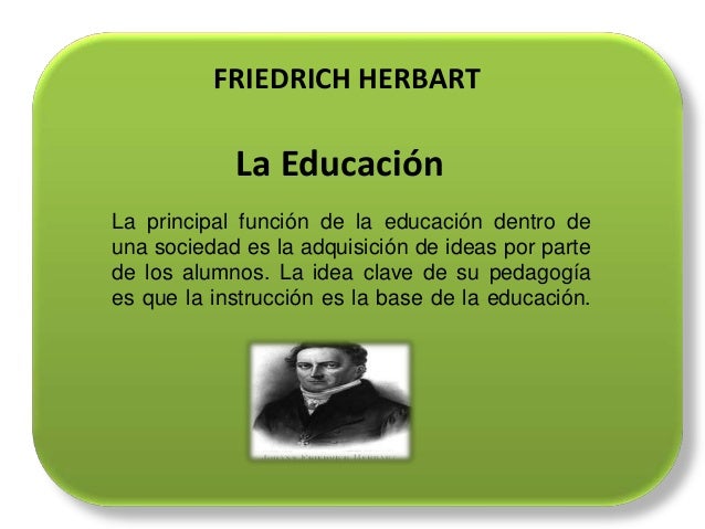Aportes a la educación de Johan Friedrich Herbart y John Locke Aportes a la educación de Johan Friedrich Herbart y John Locke