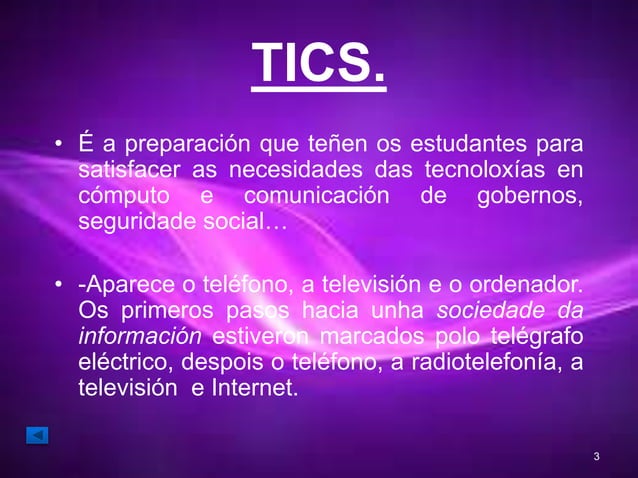 Presentación Power Point TICS | PPT