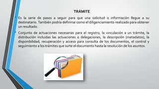 Presentacion tramite de documentos p | PPTX