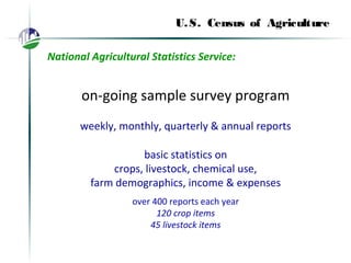 US - Census of Agriculture | PPT