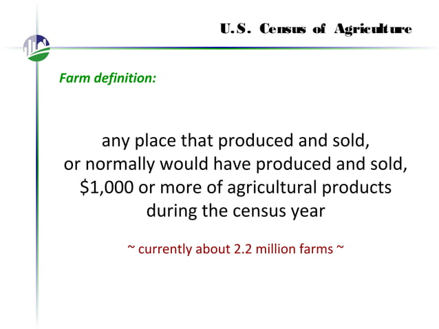 US - Census of Agriculture | PPT