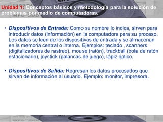 Unidad 1 Conceptos básicos y metodología para la solución de problemas ...