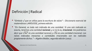 Potencias, radicales y logaritmos | PPTX