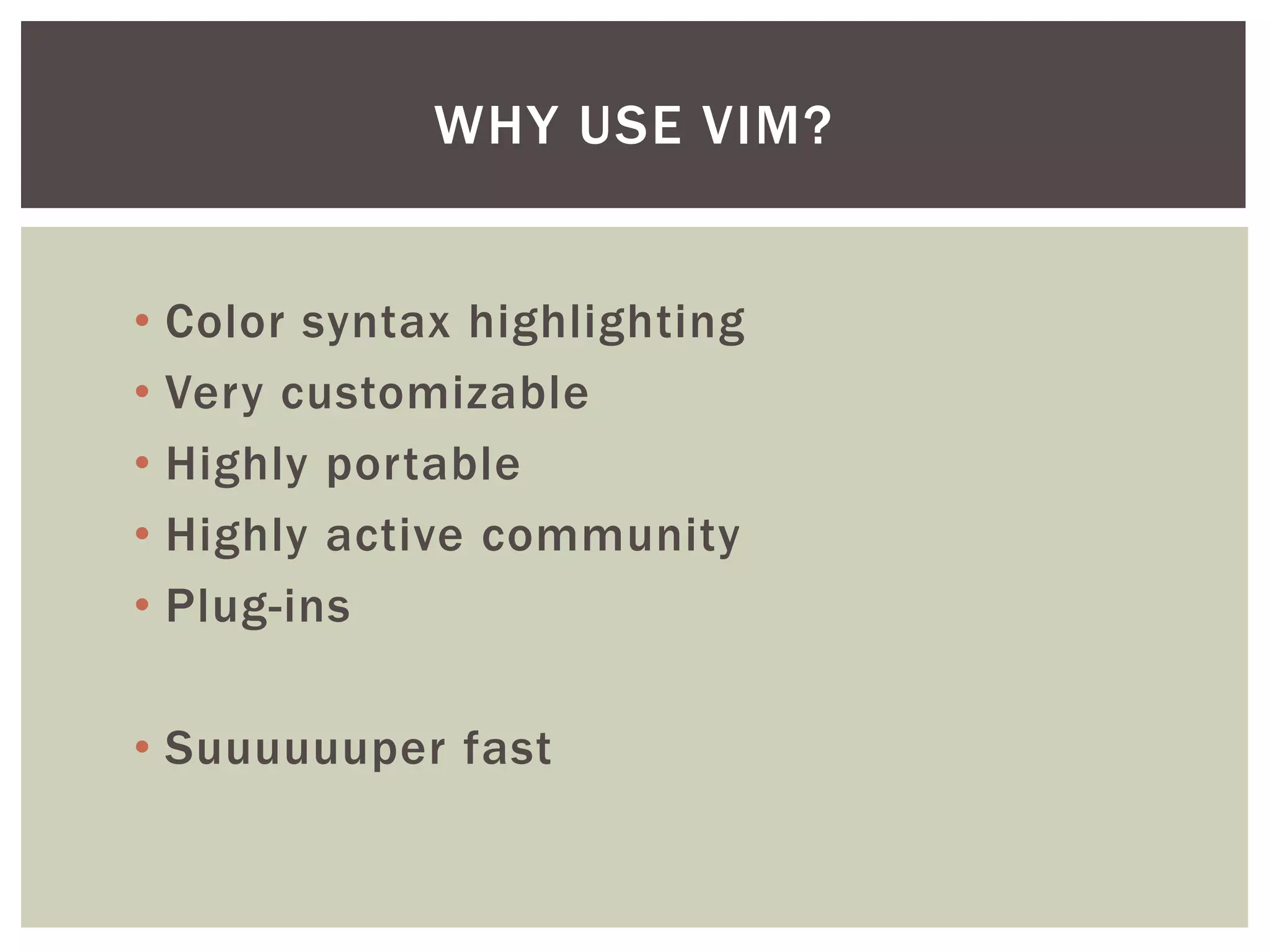 Presentacion vim | PPTX | Desktop Publishing | Computer Software and Applications