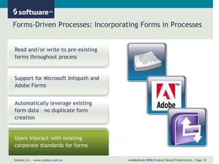 Presentación webMethods BPMS por Simbius S.A. | PPTX