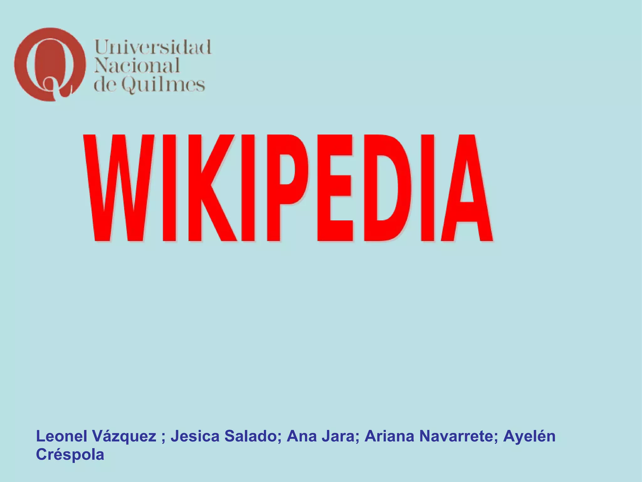 Presentacion wikipedia. | PPT