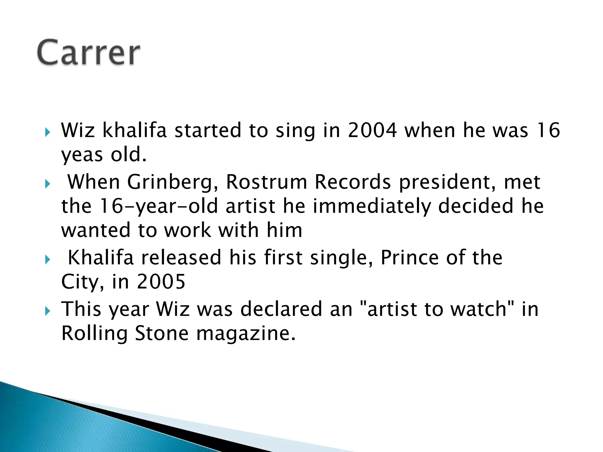 Presentacion wiz khalifa curro delgado | PPT