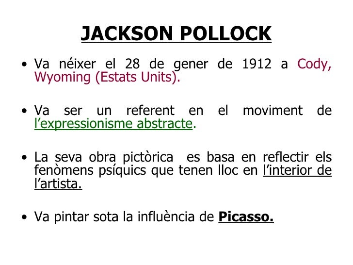 Presentacio obra pollock