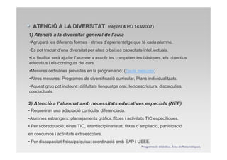 PROGRAMACIÓ GENERAL | PDF