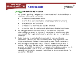 Presentació tdr | PDF