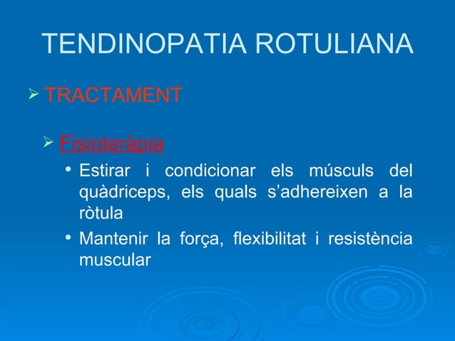 Presentació tendinopatia rotuliana | PPT