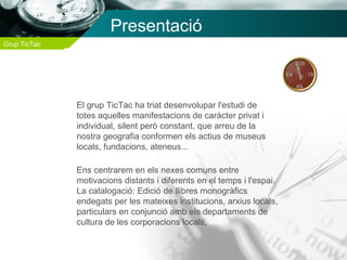 Presentació Wiki Tic Tac | PPT