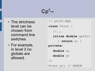Cp3-- A module support tool for C++ | PPT