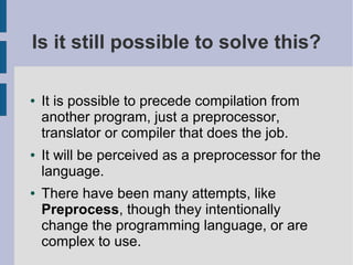 Cp3-- A module support tool for C++ | PPT