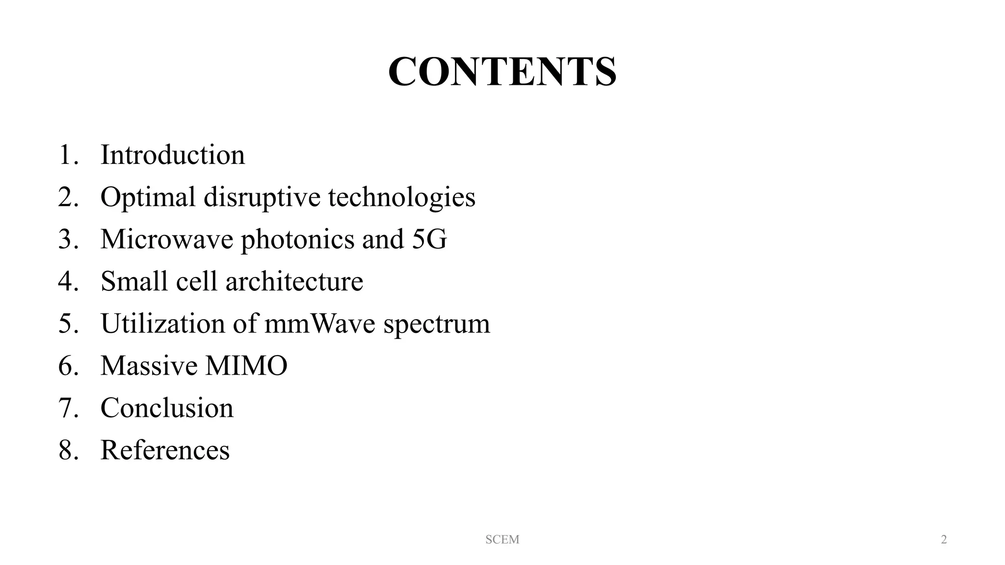 ROLE OF MICROWAVE PHOTONICS IN REALIZING 5G NETWORKS | PPTX